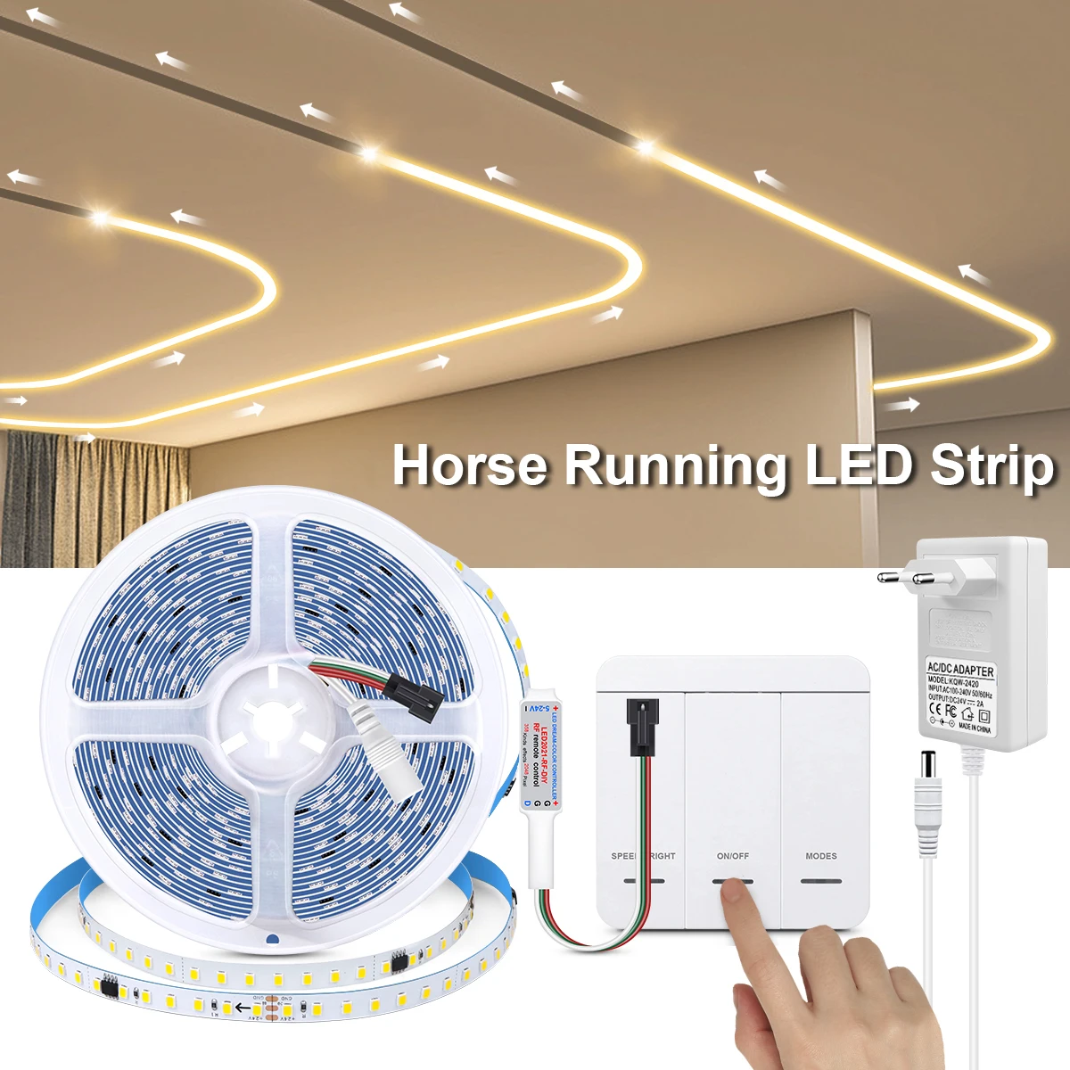 10m-Roll-WS2811-Horse-Race-LED-Strip-120Leds-M-DC-24V-Running-Water ...