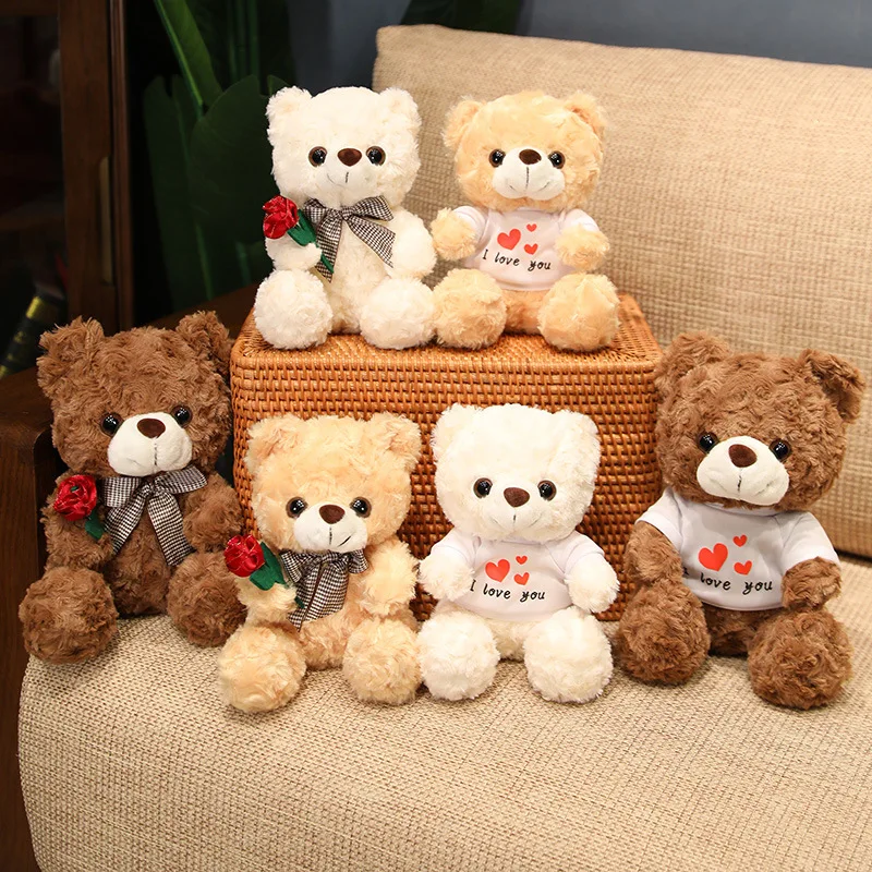 Kawaii-Dressing-Necktie-Teddy-Bear-Plush-Animal-Filled-Doll-Throw ...