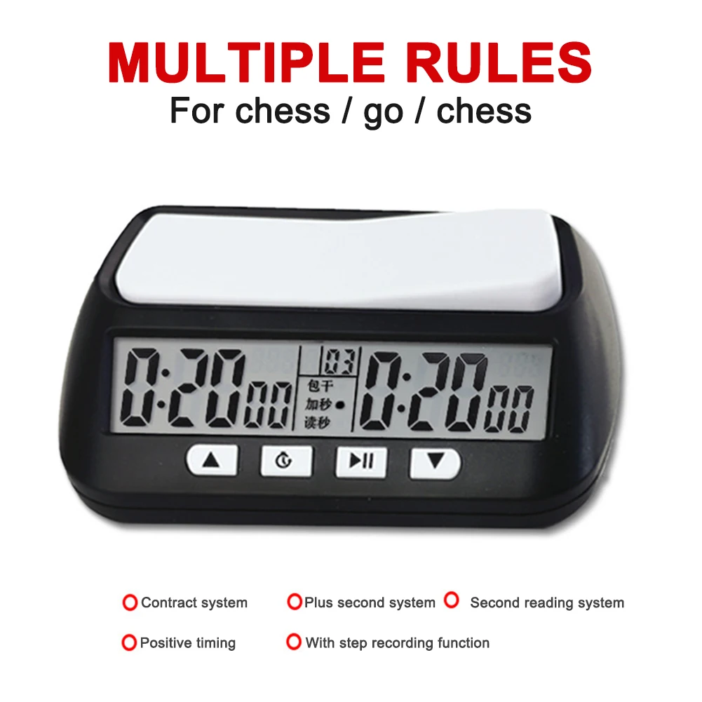 Competition-Count-Up-Down-Timer-Professional-Digital-Chess-Clock-Plastic-Battery-Powered ...
