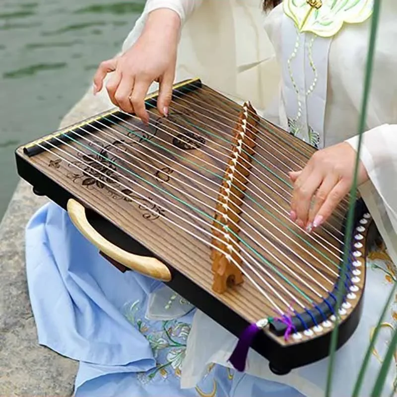 Wood-Guzheng-Small-21-strings-Guzheng-Chinese-Traditional-Musical ...