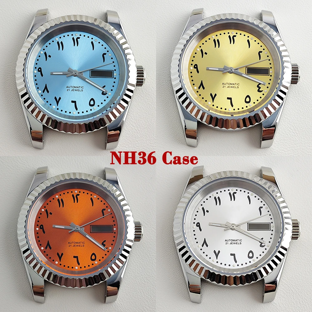 NH36-case-Arab-NH36-dial-sapphire-Stainless-Steel-Case-Transparent-Case ...