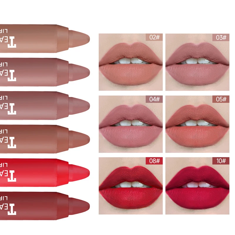 12-Colors-Non-stick-Lipsticks-Waterproof-Sexy-Red-Lip-Gloss-Lipstick ...