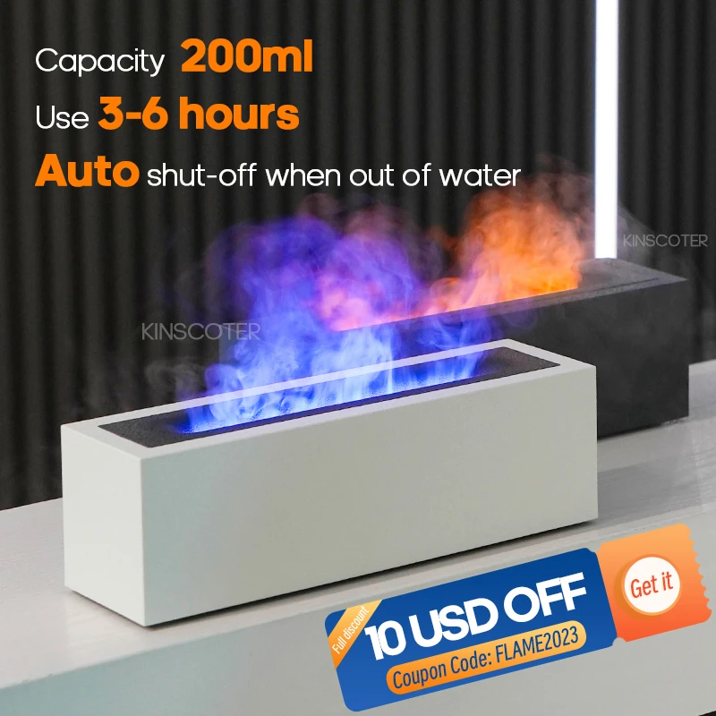 Kinscoter Aroma Diffuser Air Humidifier Ultrasonic Cool Mist Maker Fogger LED Essential Oil ...