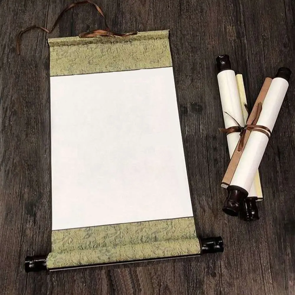 Chinese-Style-Blank-Hanging-Scroll-For-Calligraphy-Painting-Blessing ...