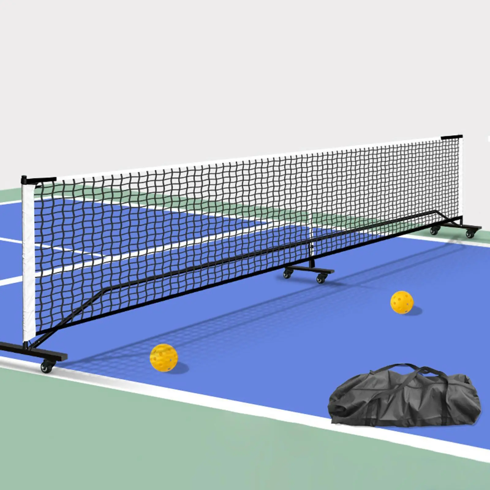 Portable-Pickleball-Net-System-22ft-Pickle-Ball-Game-Net-for-Driveway ...