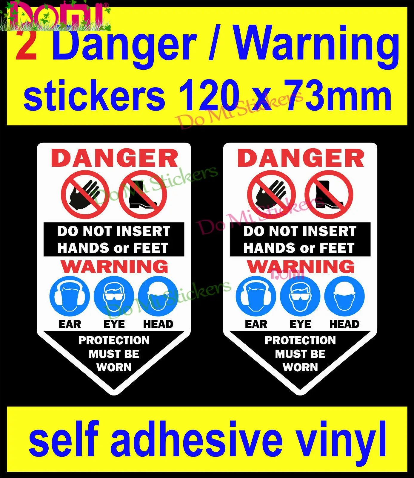 2x-Wood-Chipper-Shredder-Lawn-Mower-Safety-Stickers-Warning-Danger ...