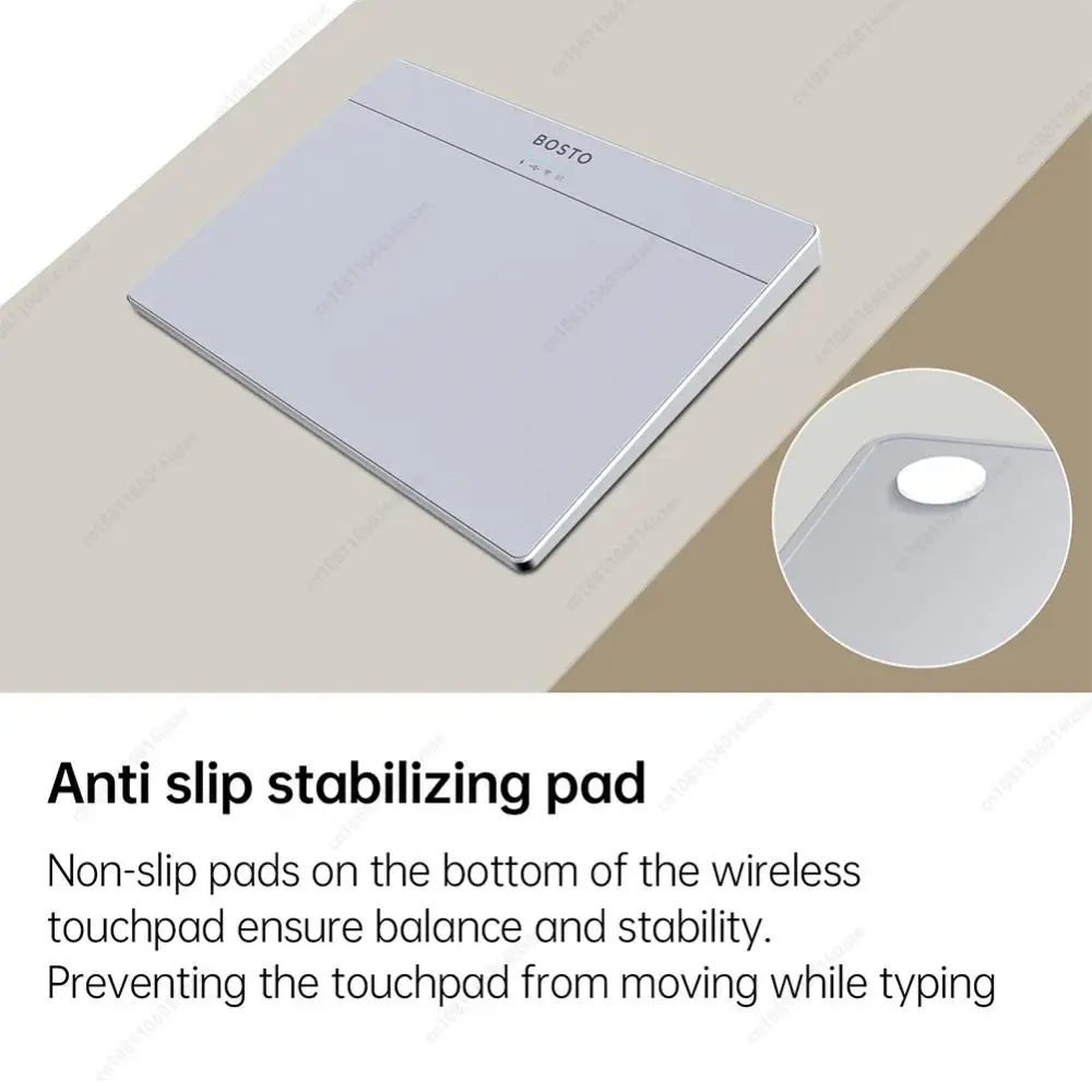 USB Touchpad Mouse Multi-Gesture Wireless Touchpad Type-C Rechargeable ...