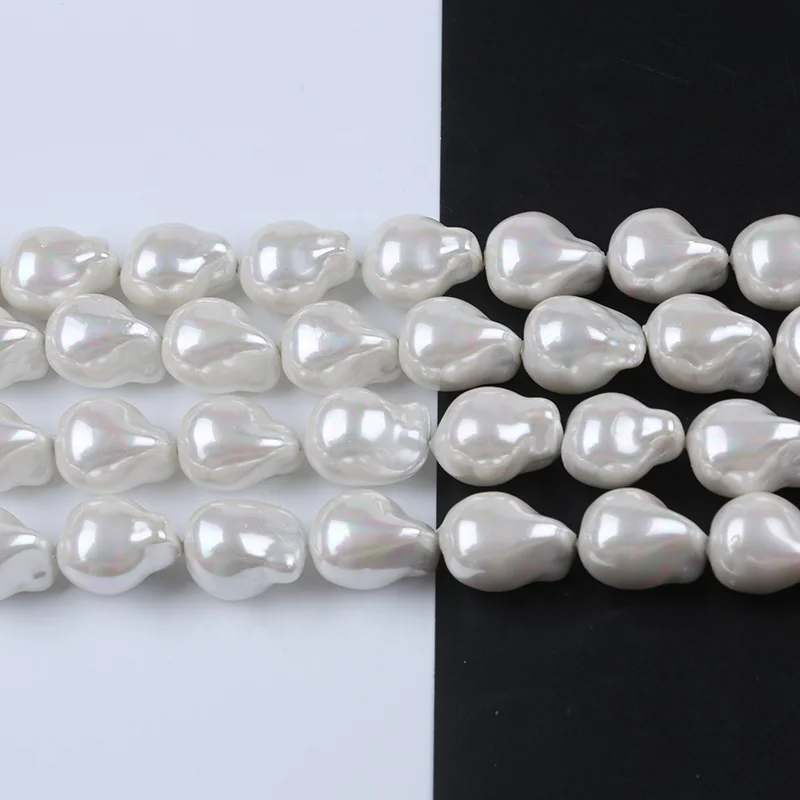Wholesale-16-17mm-white-color-baroque-shape-mother-of-pearl-shell-beads ...