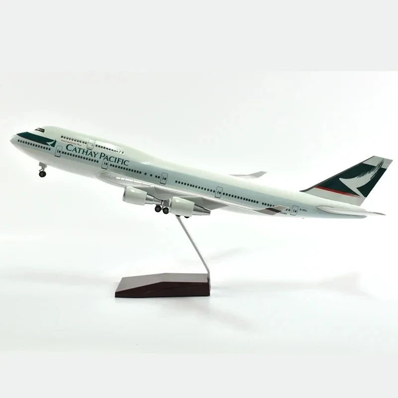 Scale Cathay Pacific Boeing 747 Plane 46cm 1/160 Model Airplane Model ...