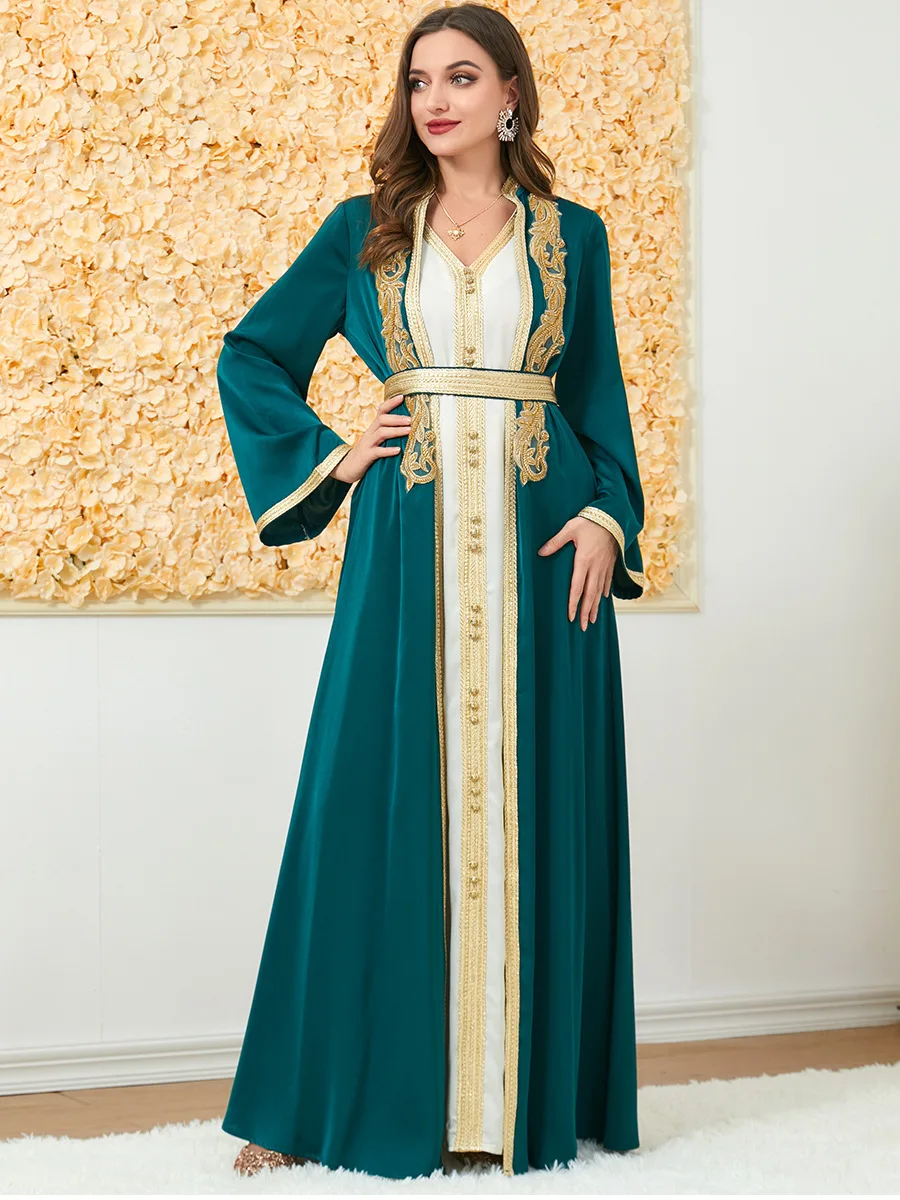 Caftan Dresses for Women Party Evening Dubai Moroccan Oriental Arabic ...