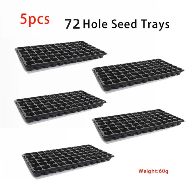 5 Pcs 21/32/50/72/98/105/128/200 Cell Seedling Tray Vegetable Flower ...