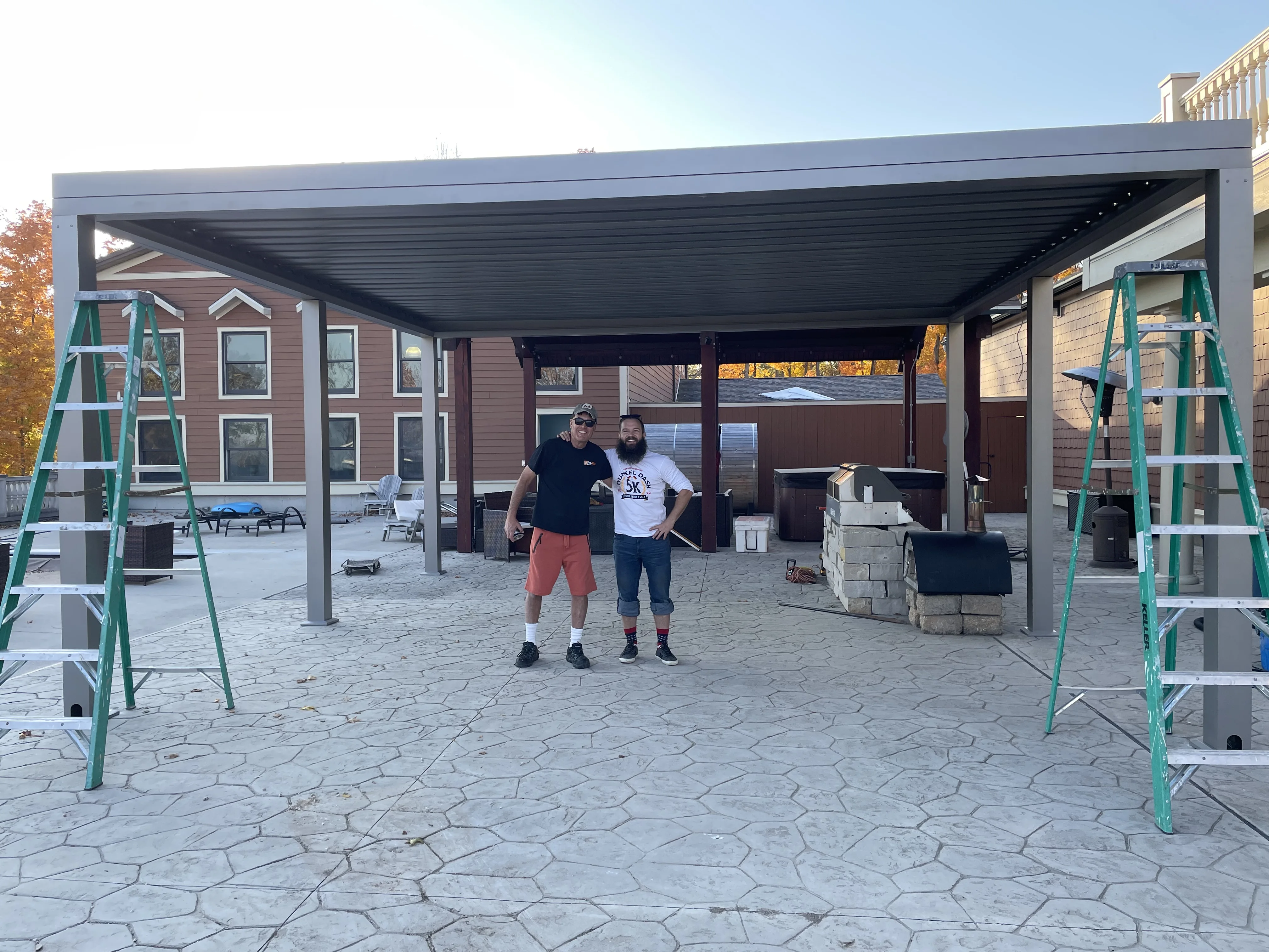 5X5M-Electric-Waterproof-Louver-Roof-System-Kits-Outdoor-Gazebo-Garden ...