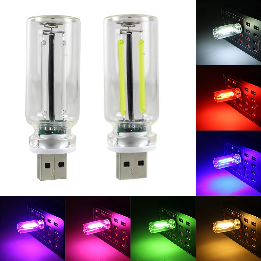 Retro USB LED Filament Touch Dimming Bulb 5V Retro LED Edison Bulb ...