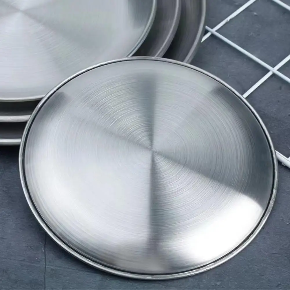 Bbq-Plate-Stainless-Steel-Dinner-Plates-for-Home-Kitchen-Outdoor ...