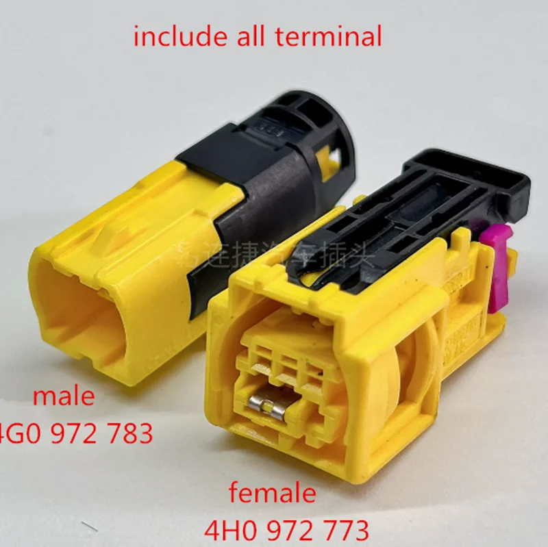 3 Pin/Way Male Or Female Sensor Plug Connector For VW Golf 7 Magotan ...