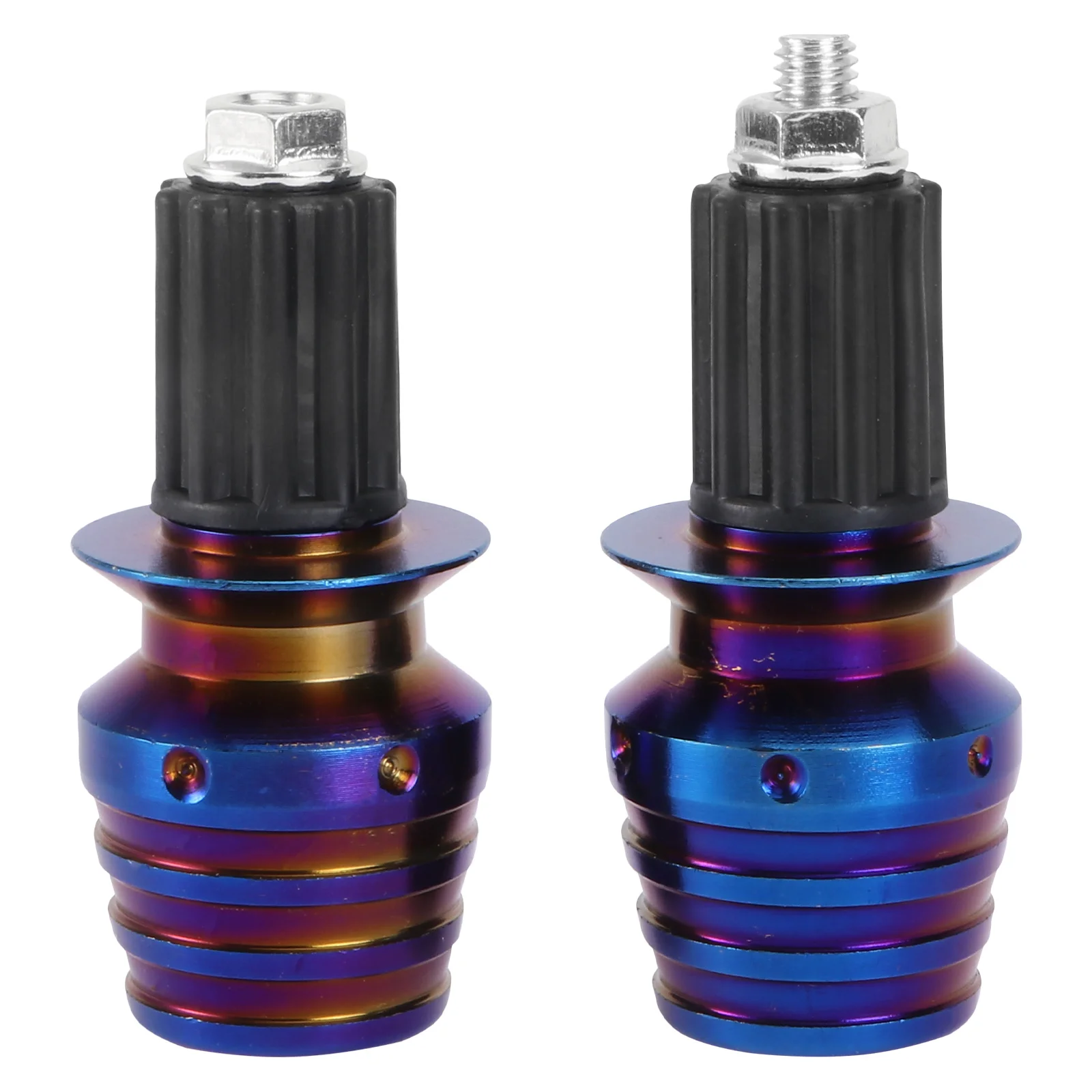 Burnt-Titanium-Handle-Motor-Handlebar-Plugs-Grips-Motorbike-Key-Head ...