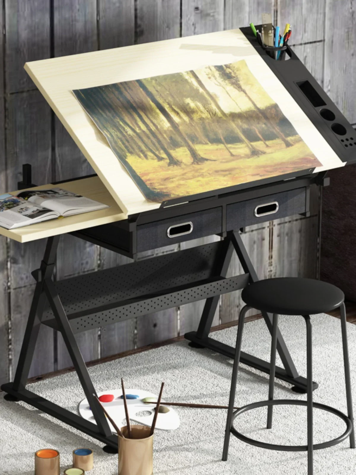 Art-Drawing-Table-Lifting-Calligraphy-Painting-Painting-Painting-Case ...