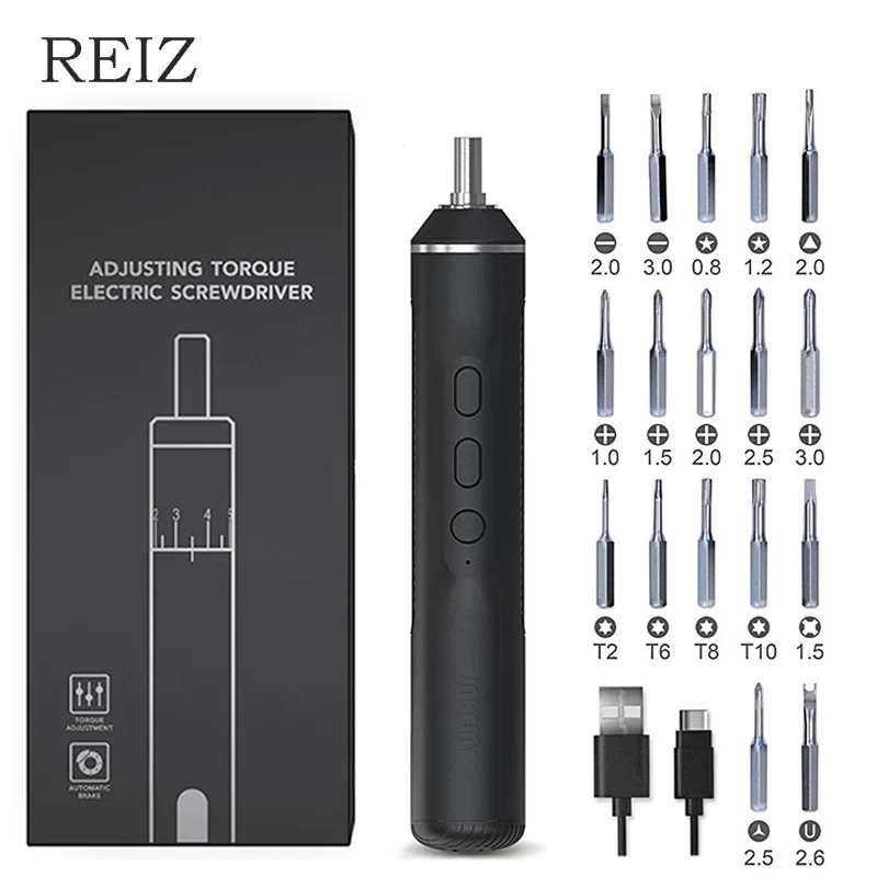 REIZ-Electric-Screwdriver-Set-Precision-Torx-Phillips-Screw-Bits-Kit ...