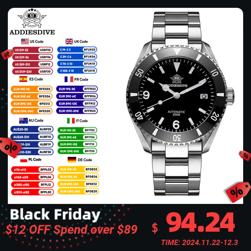 ADDIESDIVE-Top-Brand-Man-Watch-Luxury-Sapphire-Crystal-20Bar-Diving ...