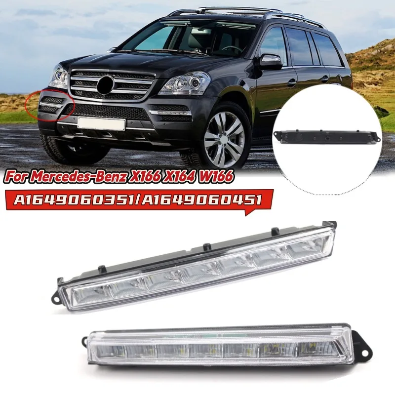 Para mercedes-benz luz LED de circulación diurna lámpara antiniebla ...