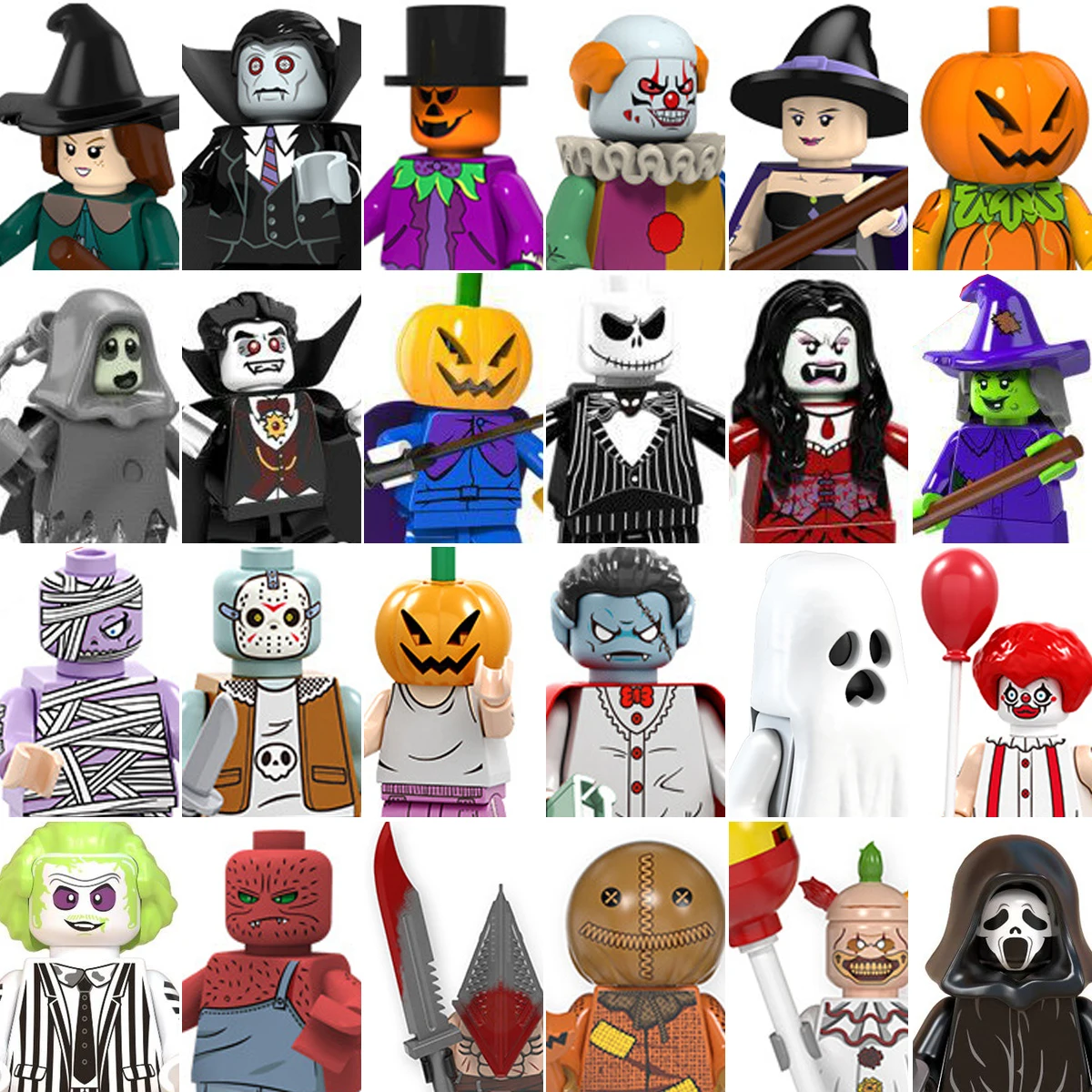 Halloween Horror Movie Series Building Blocks The Shining Silent Hill ...