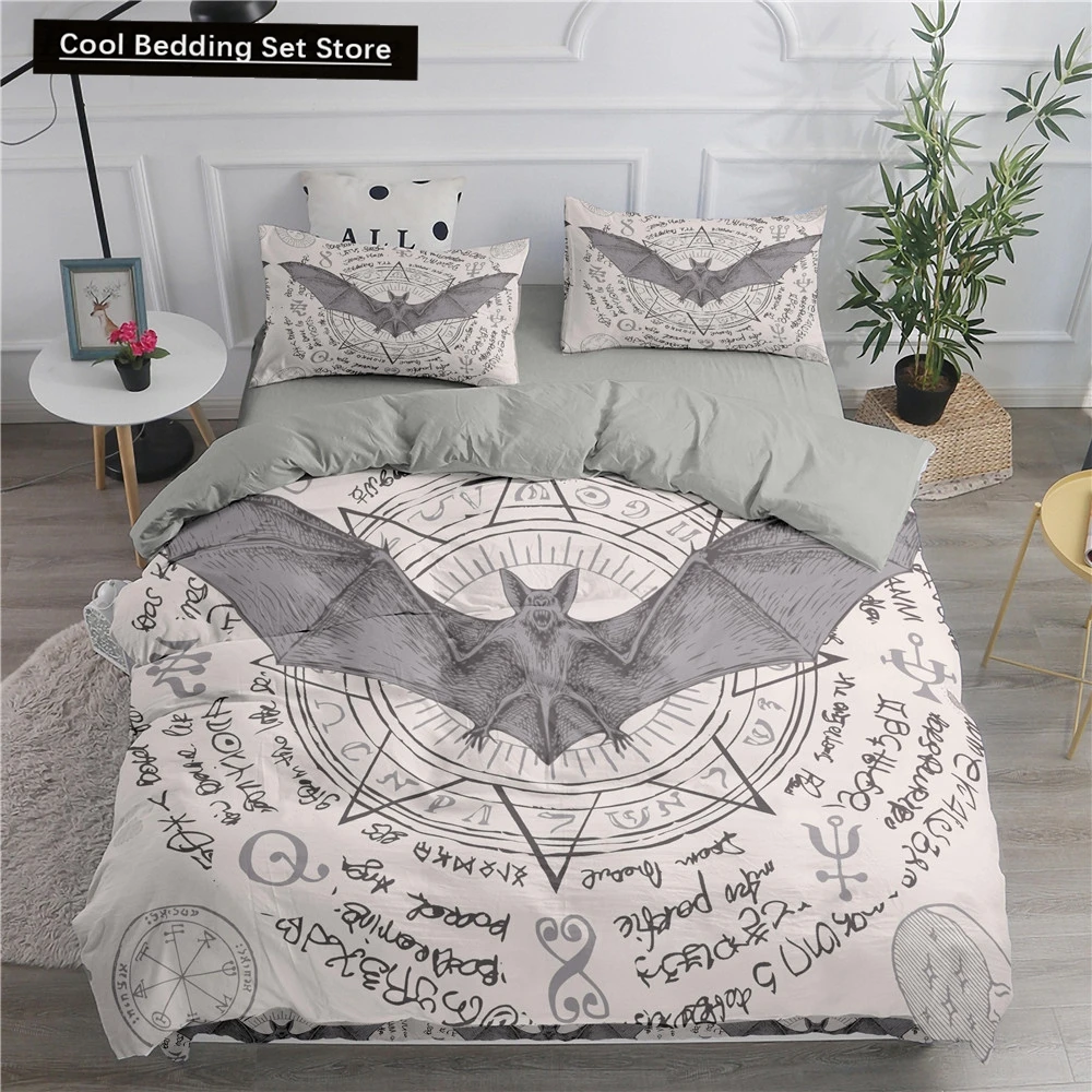 Halloween-Flying-Vampire-Bedding-Set-Bat-Duvet-Cover-Witchcraft-Magic ...