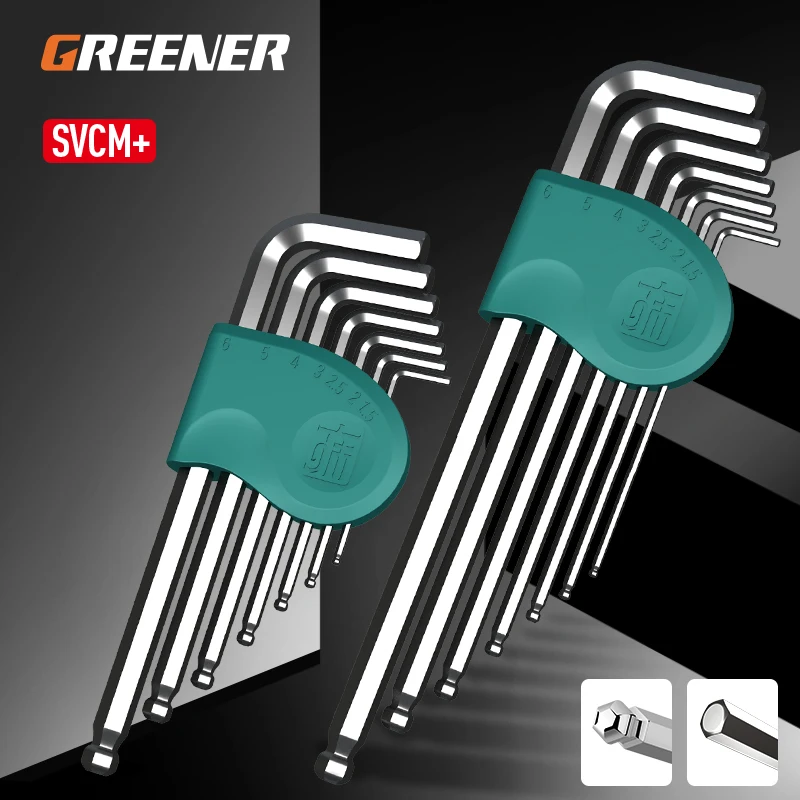 GREENERY-7Pcs-Allen-Wrench-Set-SVCM-Automatic-Allen-Screwdriver-Tool ...
