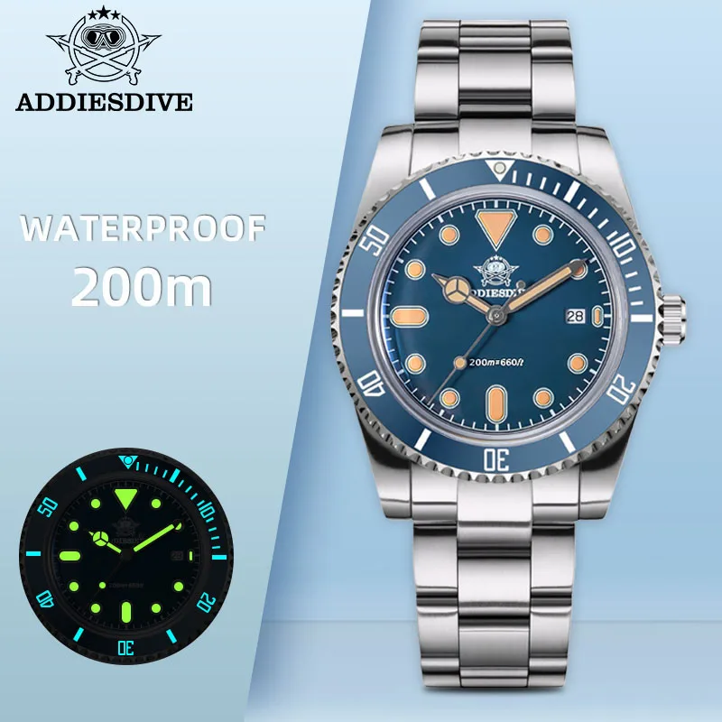 Reloj de buceo de cuarzo para hombre ADDIESDIVE, reloj analógico ...