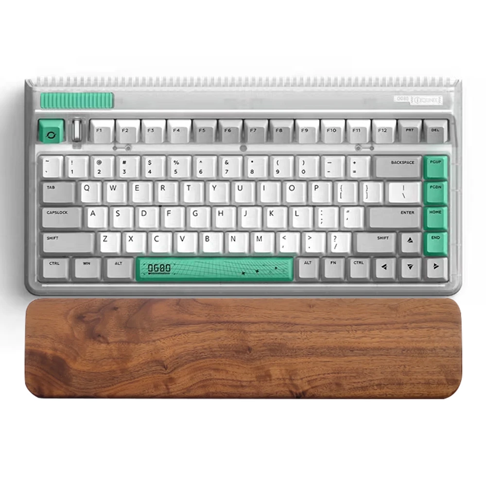 Well-Polished-Round-Conner-Natural-Walnut-Solid-Wood-Keyboard-Tray-For ...