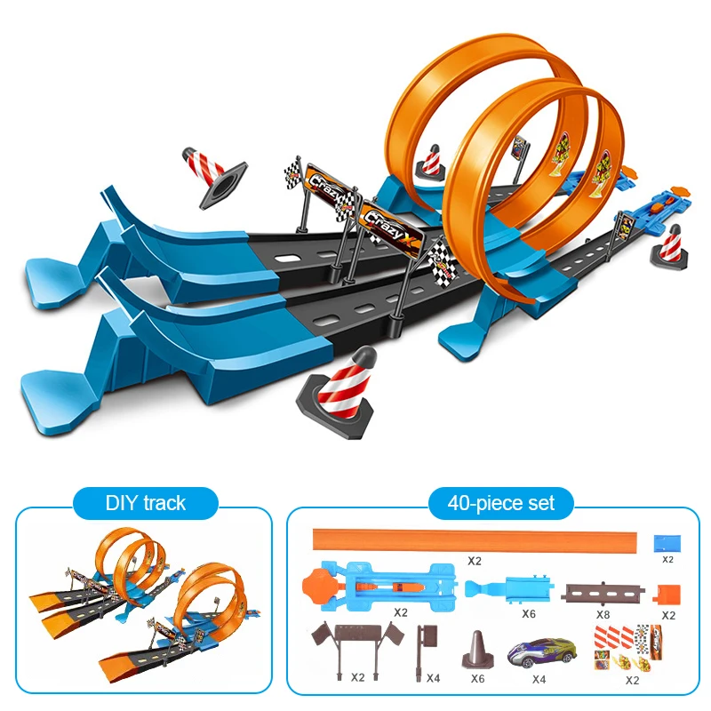 Stunt-Speed-Double-Car-Wheels-Model-Toys-for-Kids-Racing-Track-Diy ...