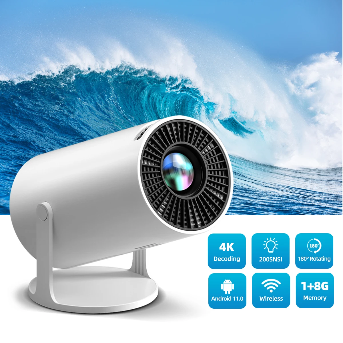 AMX100-proyector-Wifi6-5G-Android-11-260-ANSI-WIFI-Dual-BT5-0-1280x720P ...