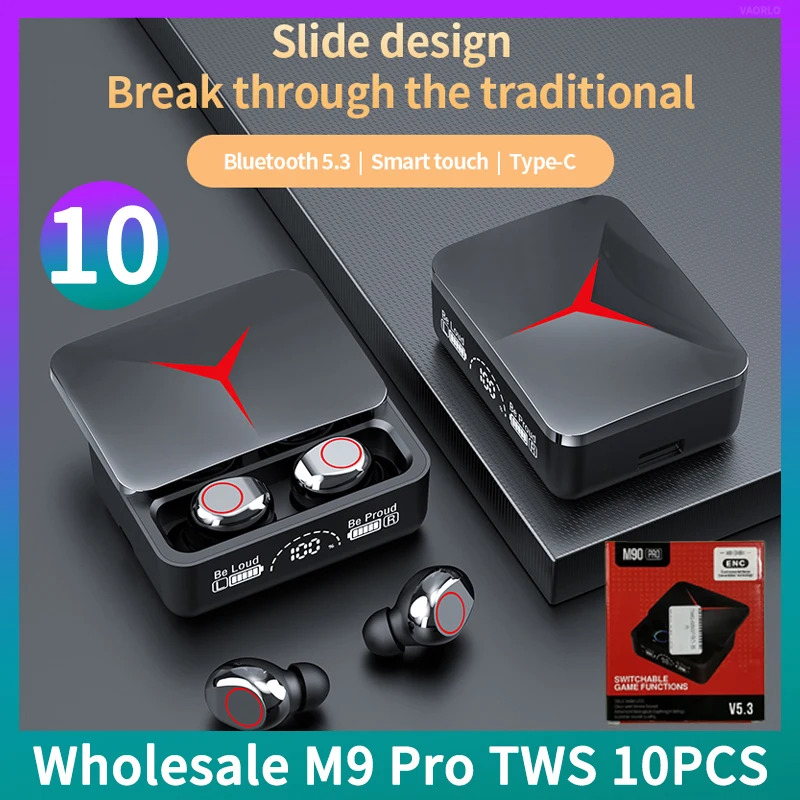 Wholesale-M90-Pro-10Pcs-lots-Original-TWS-Wireless-Headphone-Gaming ...