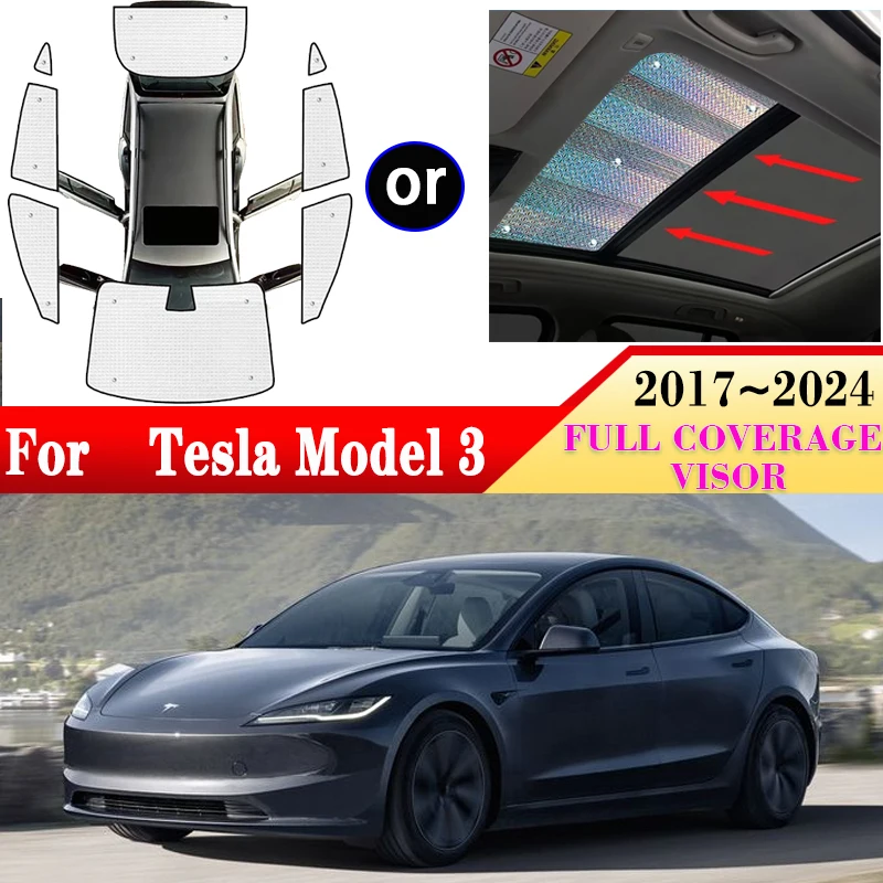 For-Tesla-Model-3-2022-Accessories-Model3-2017-2024-Car-Windshield ...
