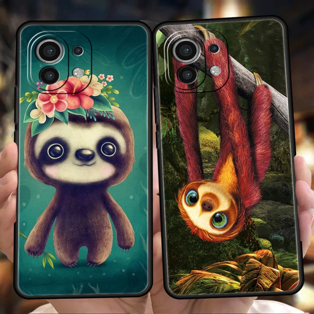Cartoon Animal Sloth Phone Case for Xiaomi Poco C51 F3 X3 X4 GT NFC M3 ...