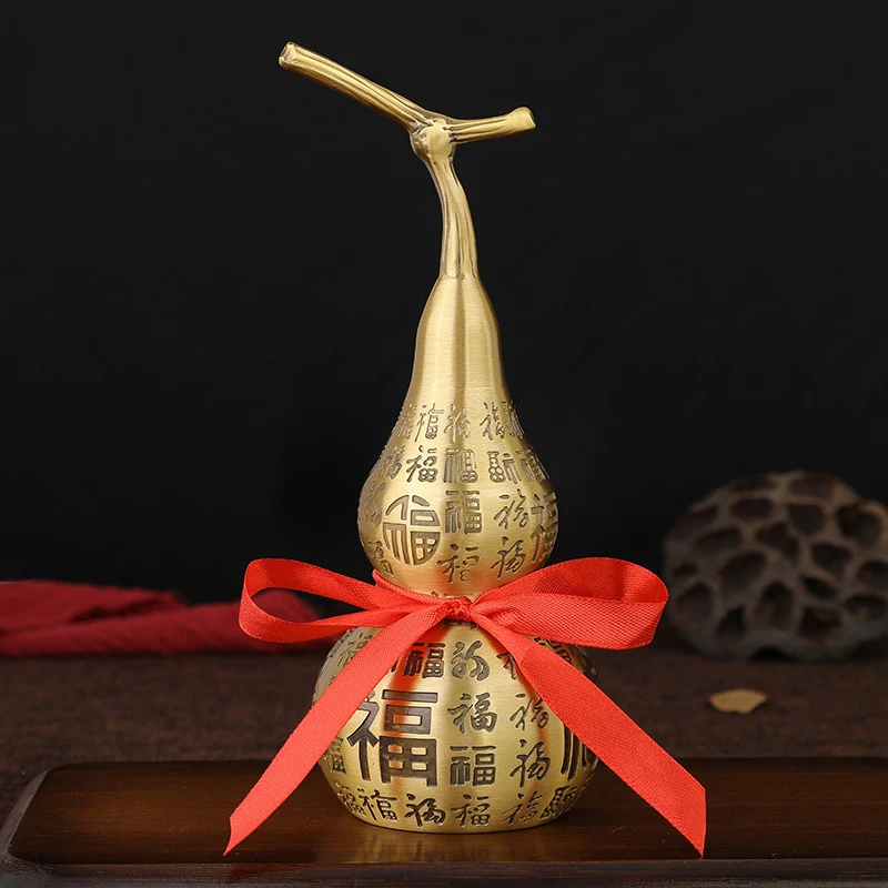 Feng-Shui-Baifu-Wu-Lou-Copper-Fu-Word-Gourd-Ornament-Brass-Opening ...