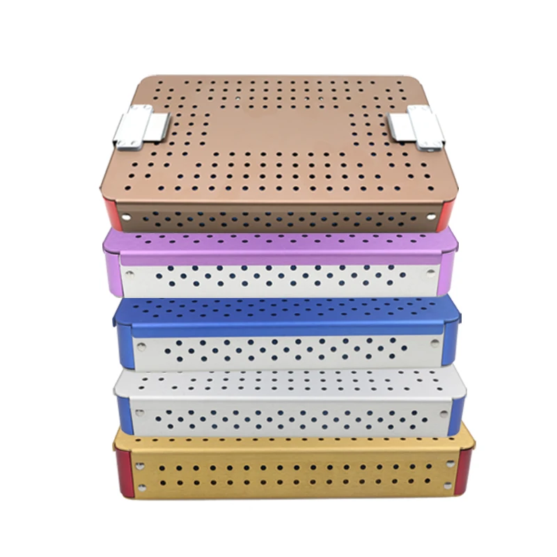 Sterilization Tray Case Single Layer Sterilising Box with Silicone Pad ...