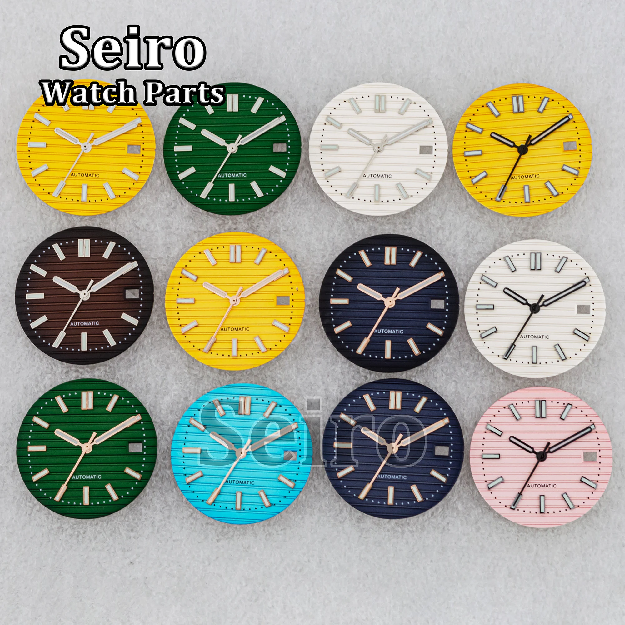 Manecillas-de-reloj-de-esfera-luminosa-verde-30-5-MM-negro-amarillo ...