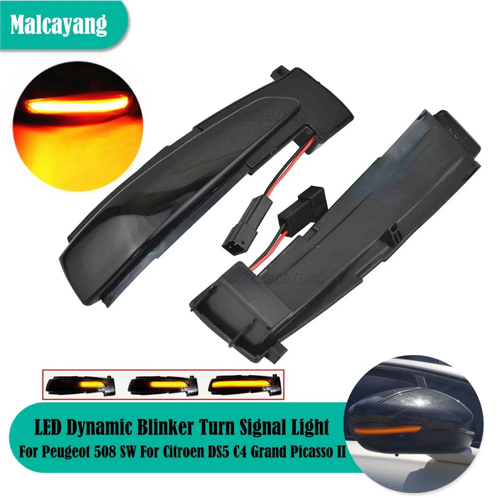 Side-Mirror-Flasher-Lamp-LED-Dynamic-Sequential-Turn-Signal-Light ...