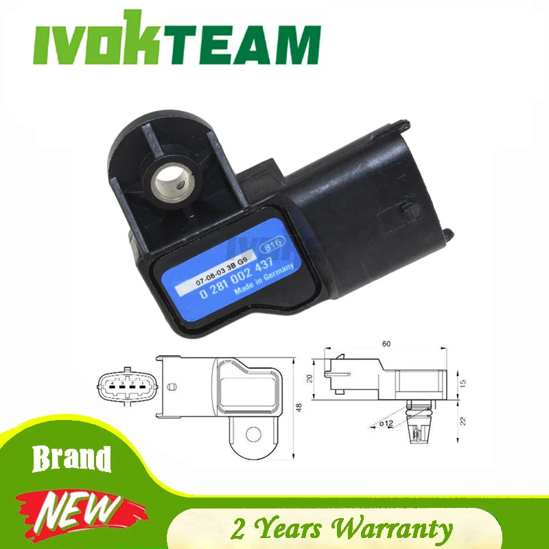 Sensor de mapa de presión para coche, colector para Alfa Romeo Brera ...