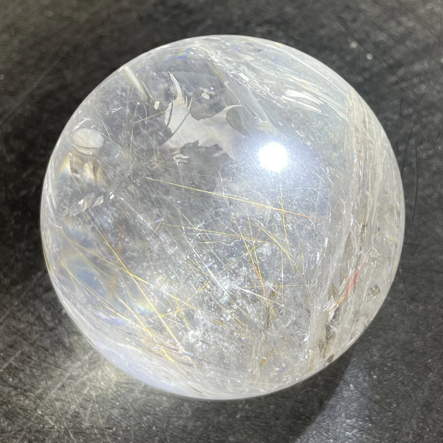 333g-Natural-Crystal-Ball-Quartz-Rutilated-Sphere-Rock-Decoration-Rough ...