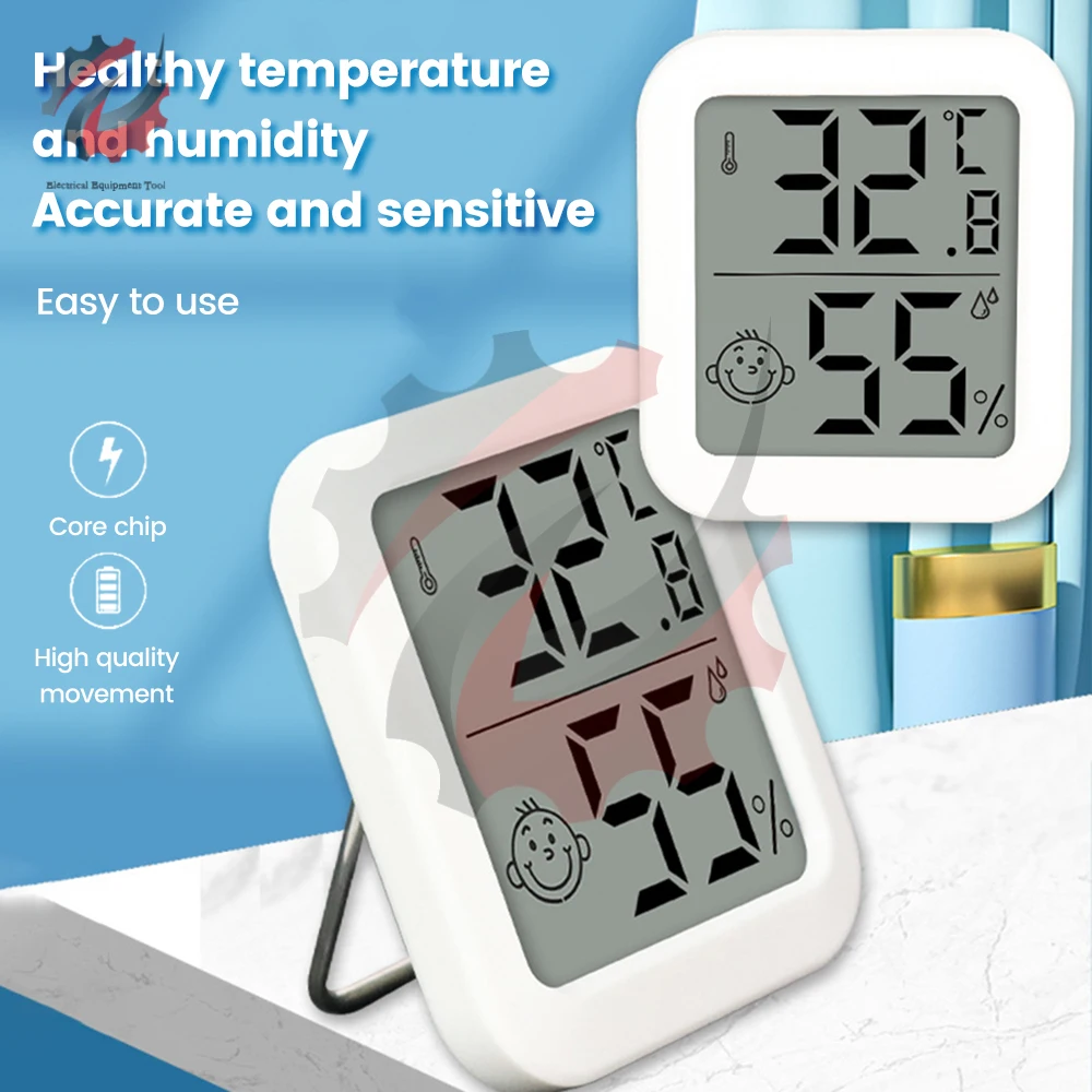 LCD-Digital-Thermometer-Hygrometer-Household-Thermohygrometer-Indoor ...