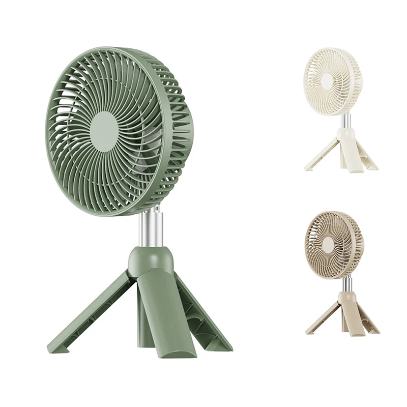 Portable-Camping-Fan-Rechargeable-Electric-Fan-Automatic-Head-Shaking ...