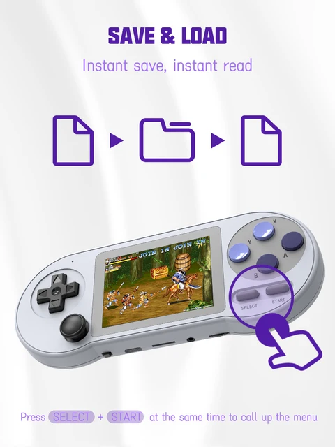 SF2000 Mini Portable Video Game Console Built-in 10000 Retro Games 3.0 ...