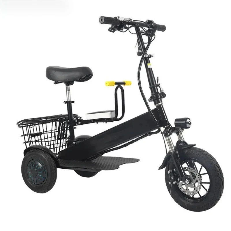 Triciclo-plegable-port-til-para-adultos-3-ruedas-impermeable-con-baloncesto-13ah-500W-30KM ...
