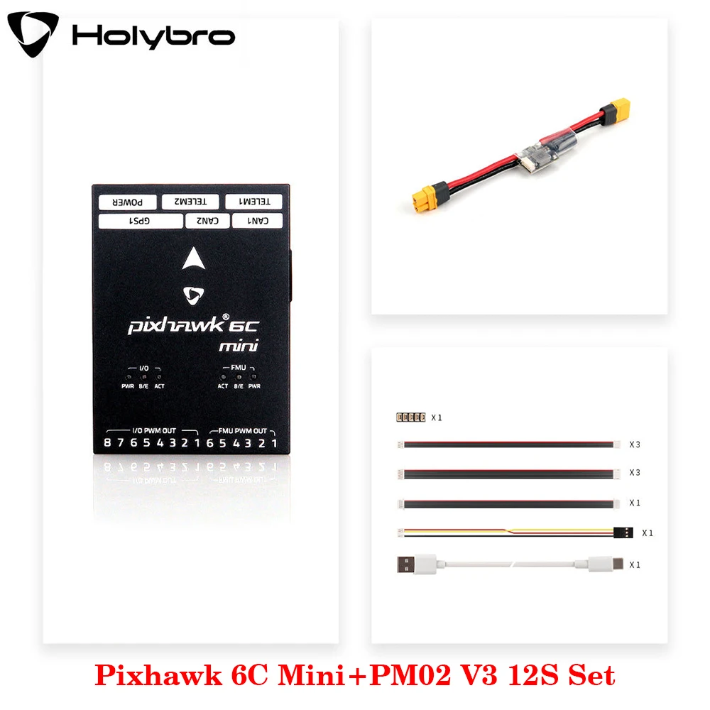 Holybro-Pixhawk-6C-Mini-Flight-Controller-STM32H743-with-PM02-V3-12S ...