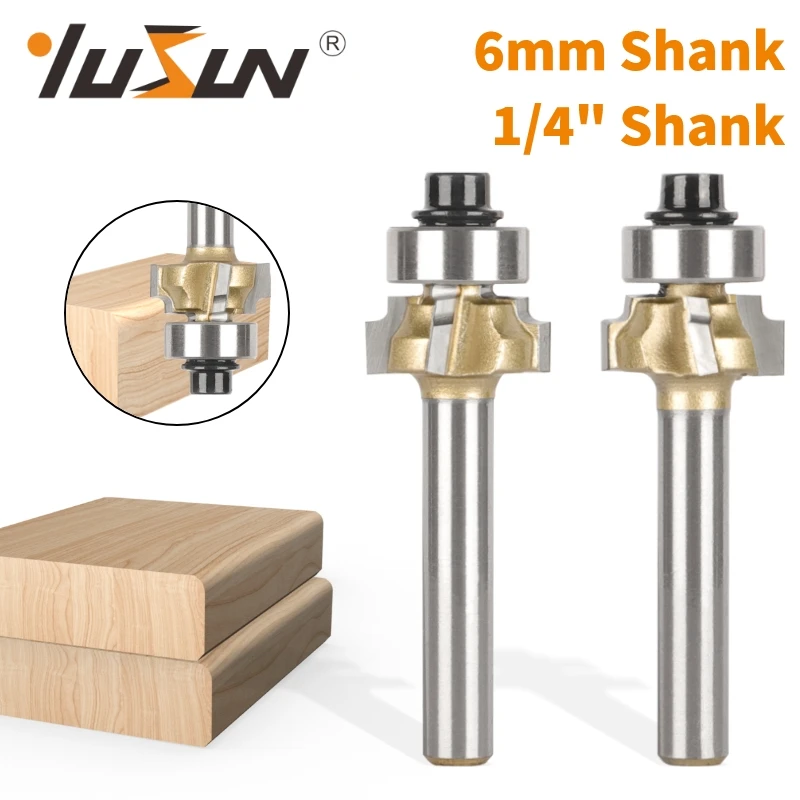 YUSUN-6MM-6-35MM-Shank-Z4-Corner-Round-Bit-Router-Bit-Woodworking ...