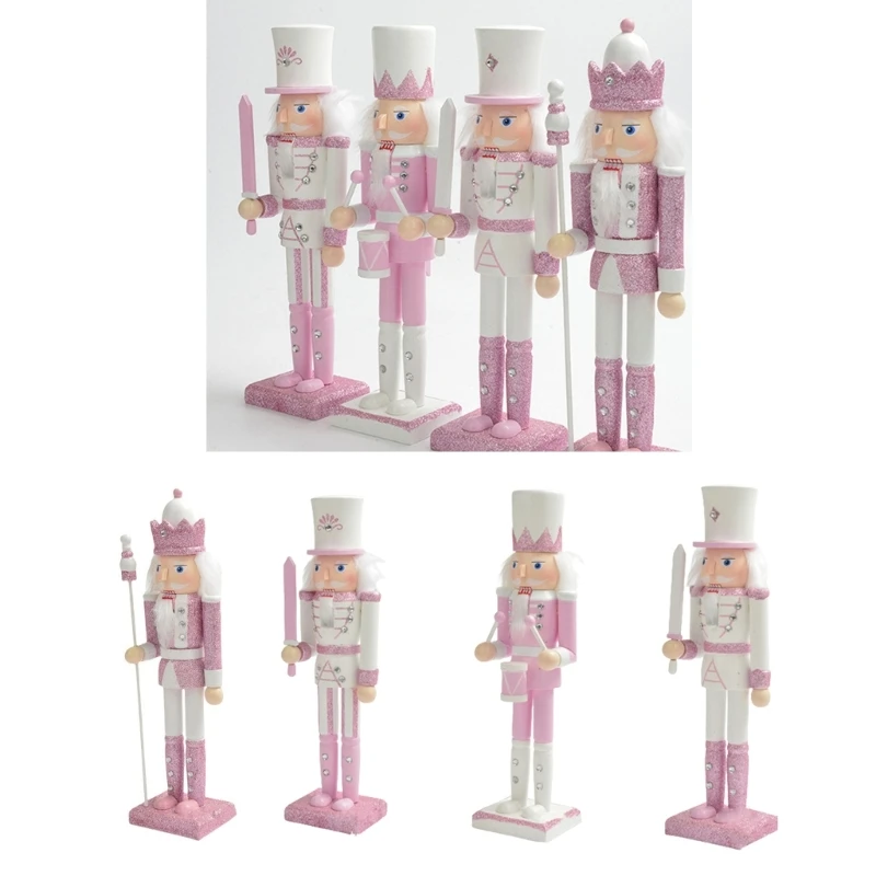 Christmas-Nutcrackers-Pink-King-Nut-Cracker-Figure-Walnut-cracker ...