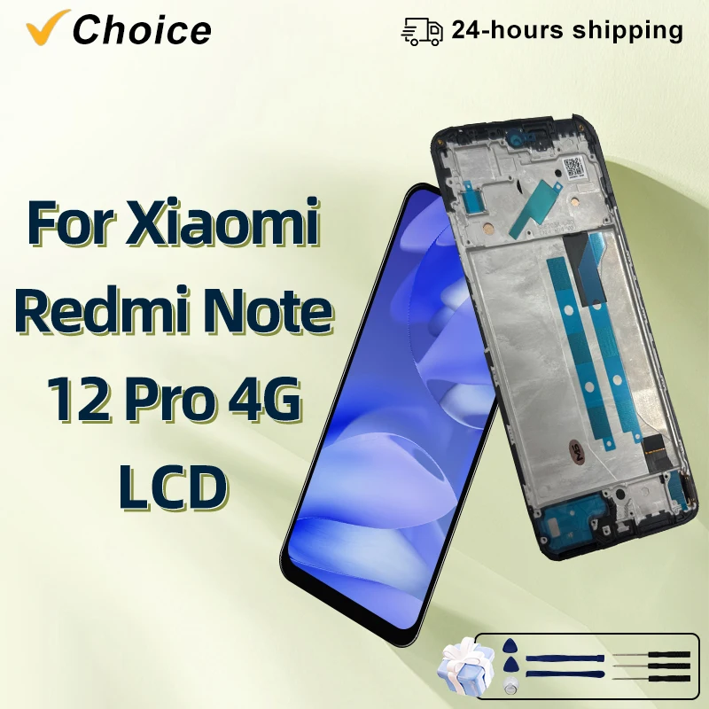 Choice AMOLED para Xiaomi Redmi Note 12 Pro 4G LCD Digitalizador de ...