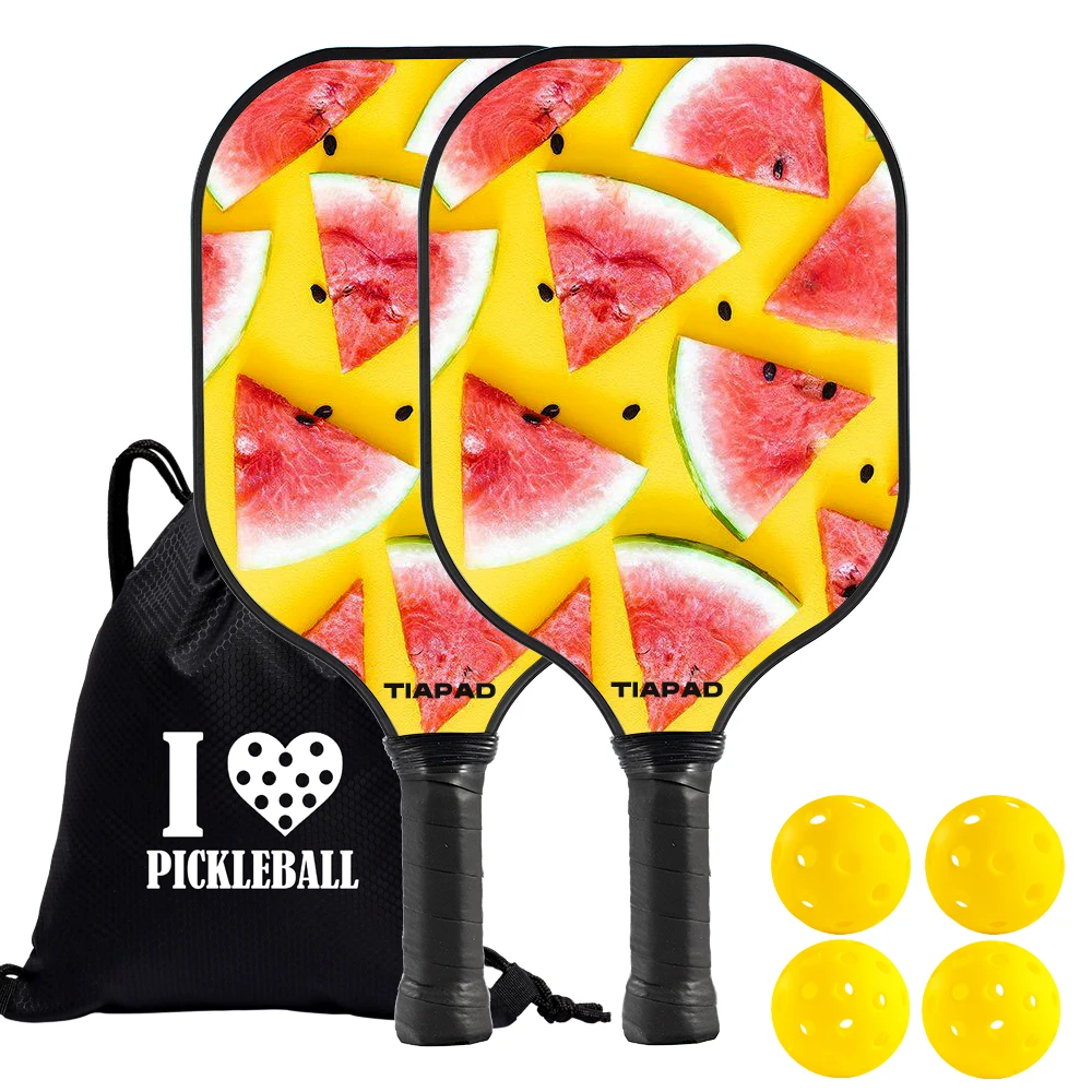 Glass-Fiber-Pickleball-Paddles-Set-Fruit-Series-Pickle-Ball-Racket ...