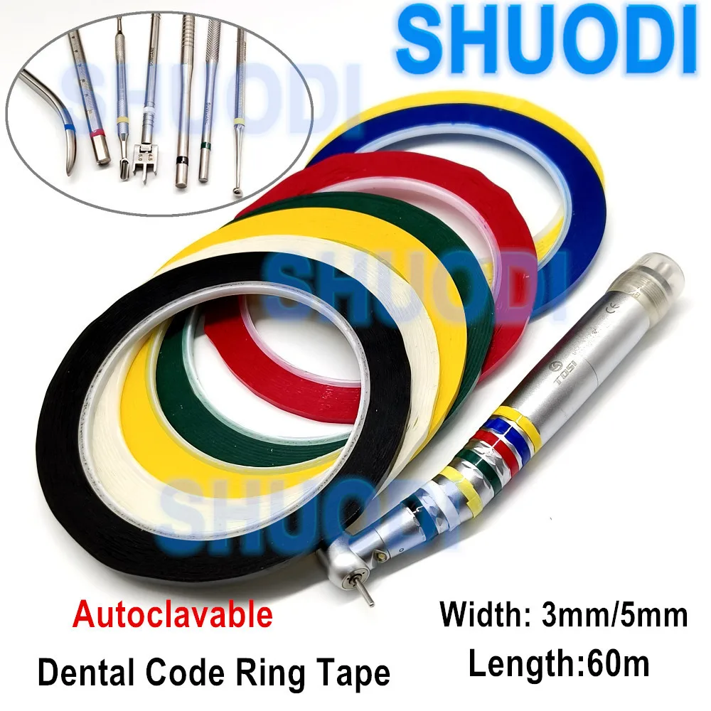 3 rolls/ 5rolls /7 rolls Dental Code Ring Tape Autoclavable Dental ...